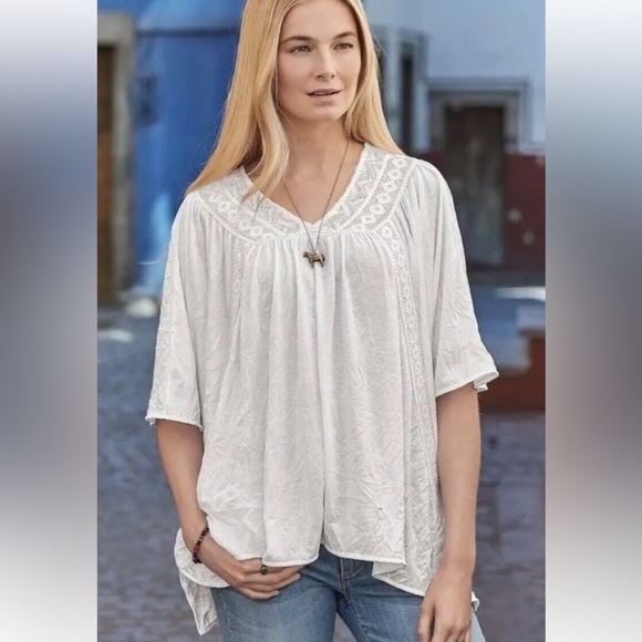 Sundance | Tops | Sundance Crinkle Boho Oversized Top | Poshmark